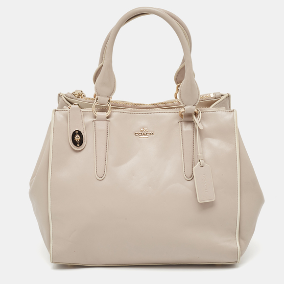 Coach | Bags | Coach Lilac Leather Crosby Carryall Tote | Poshmark